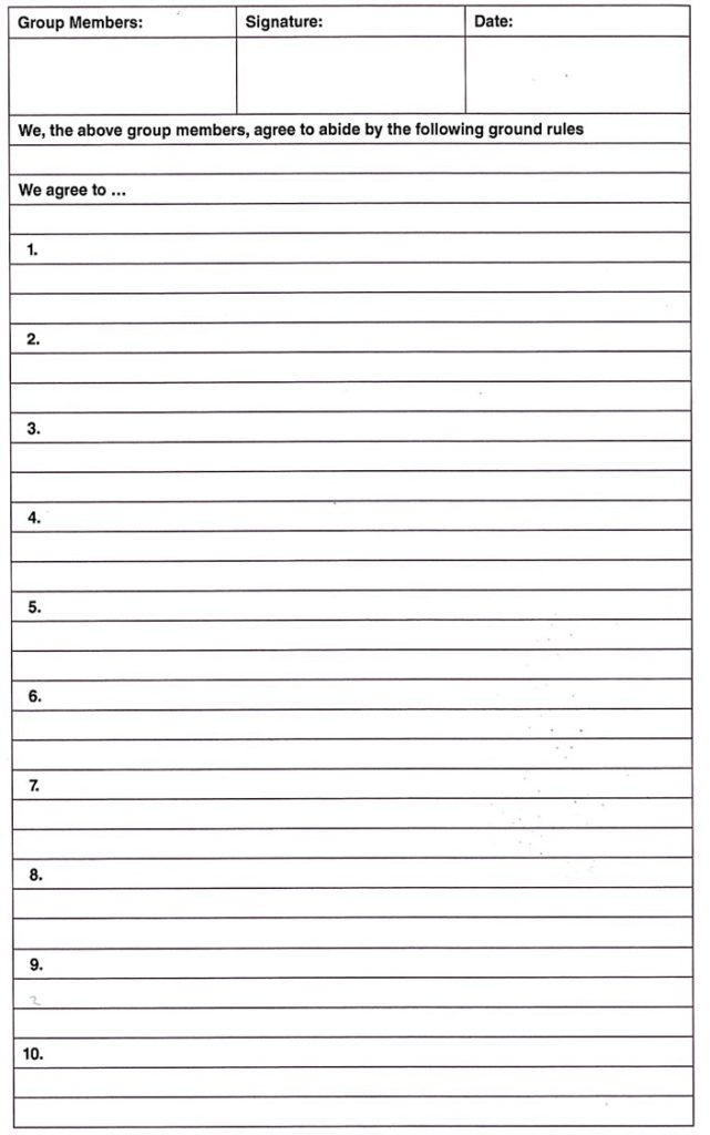 Writing A Ground Rules Agreement For Group Work Academic Writing A Ground Rules Agreement For Group Work Academic